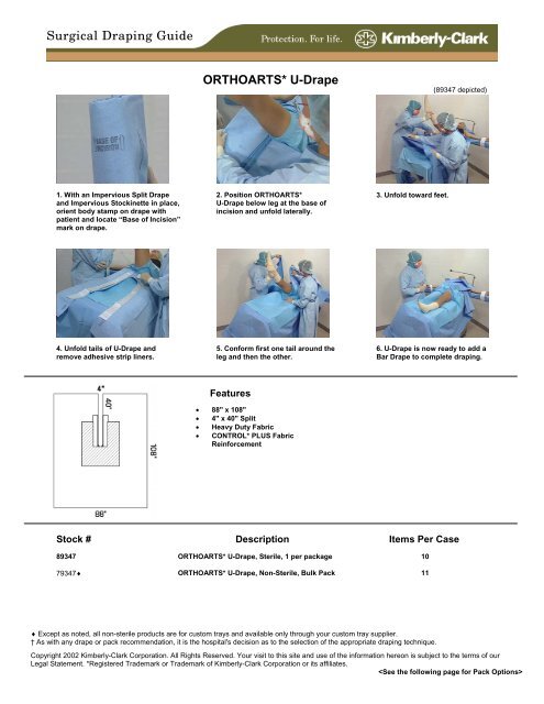 ORTHOARTS* U-Drape Surgical Draping Guide