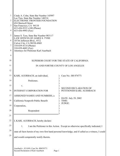 Pleading Wizard - Electronic Frontier Foundation