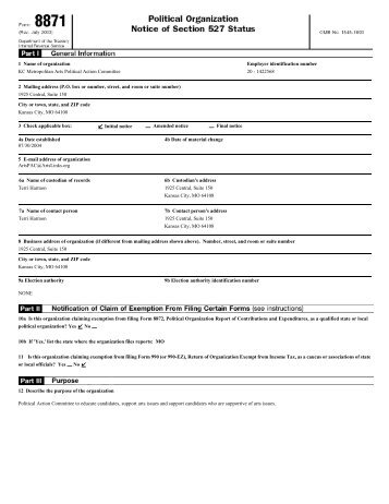 -4- 2. Form 8872 - Report