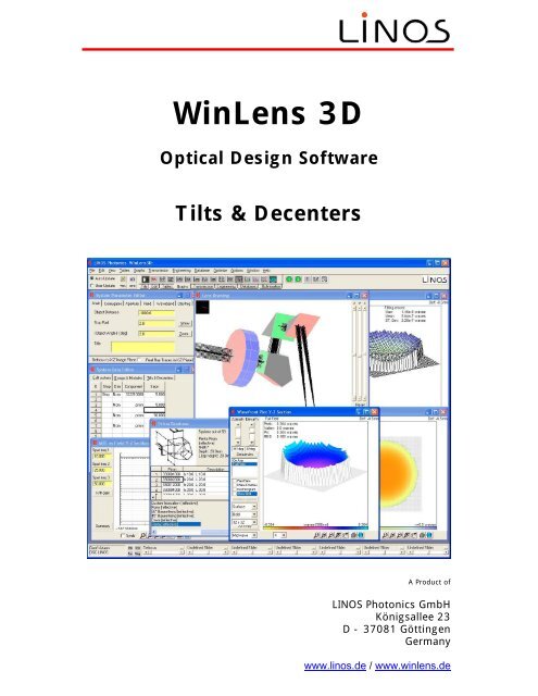 Manual WinLens 3D - Qioptiq Q-Shop