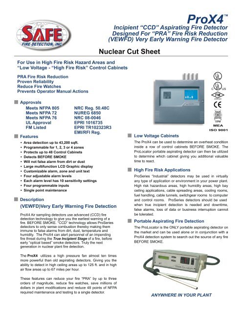 Nuclear Cut Sheet - Safe Fire Detection Inc.
