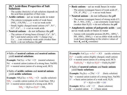 Properties Of Acids And Bases