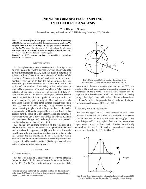 NON-UNIFORM SPATIAL SAMPLING - McGill University