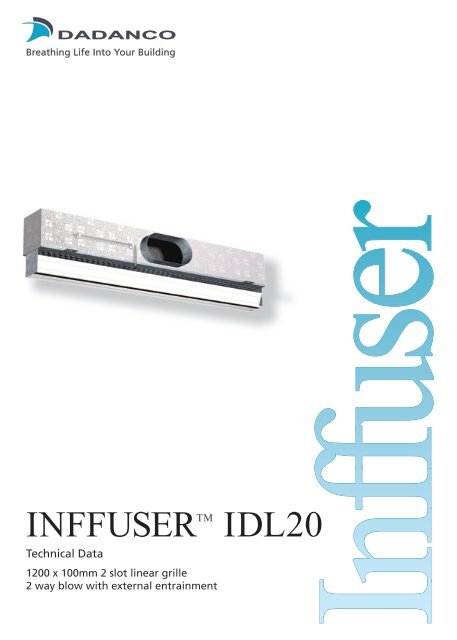 Inffuser Technical Data IDL20 - Dadanco