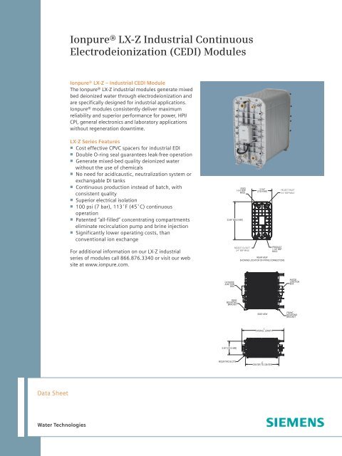 LX-Z Industrial Modules Datasheet - Siemens