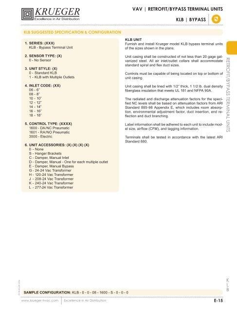 VAV | RETROFIT/BYPASS TER