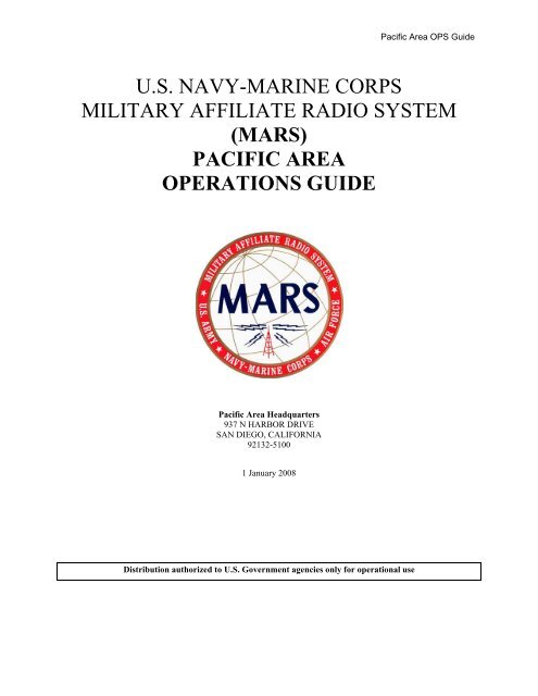 PACIFIC AREA OPERATIONS GUIDE - Navy-Marine Corps MARS