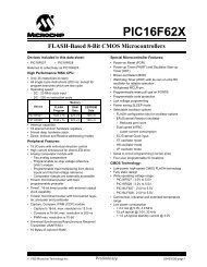 PIC16F87X Data Sheet - 28/40-pin 8-Bit CMOS FLASH ...