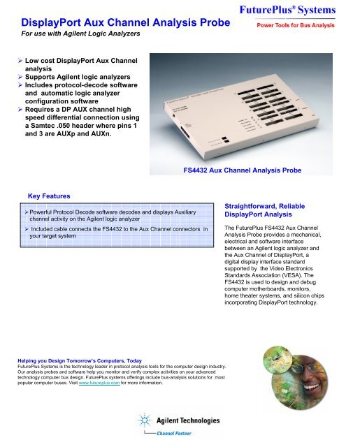 DisplayPort Aux Channel Analysis Probe - FuturePlus Systems