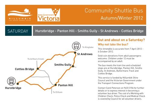 Community Shuttle Bus - Nillumbik Shire Council