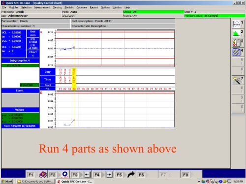 Quick SPC screen snapshots - Marposs