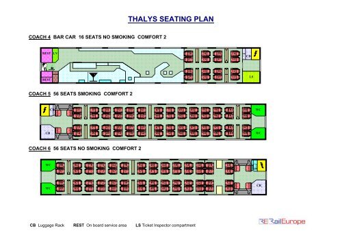 THALYS SEATING PLANCOACH