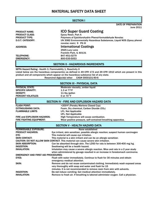 MSDS - International Coatings