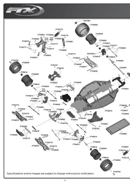 FTX Siege Exploded Parts Diagram - CML Distribution