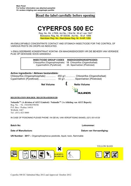 cyperfos 500 ec - Nulandis