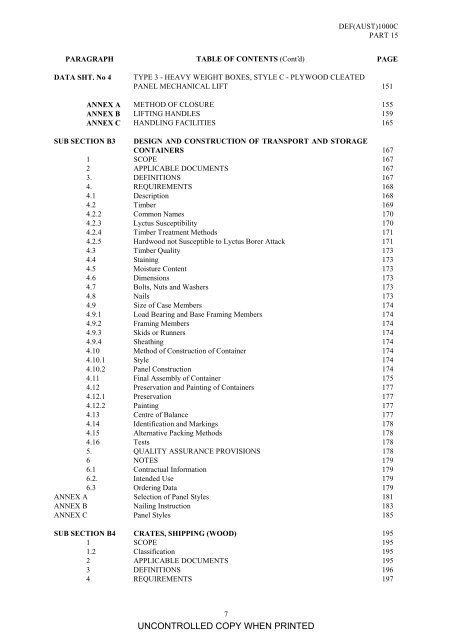 7 DEF(AUST)1000C PART