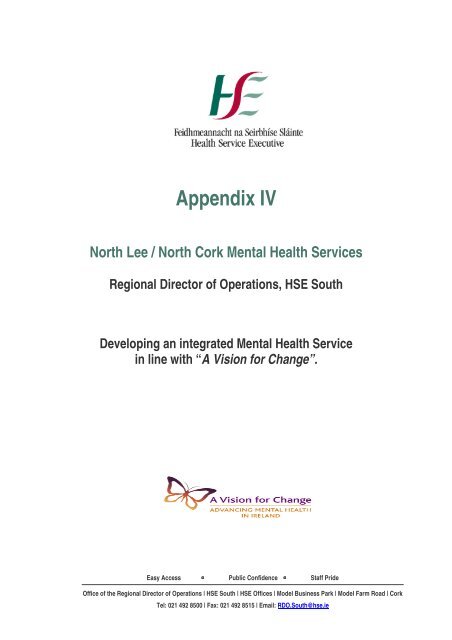 Appendix IV - Department of Health and Children