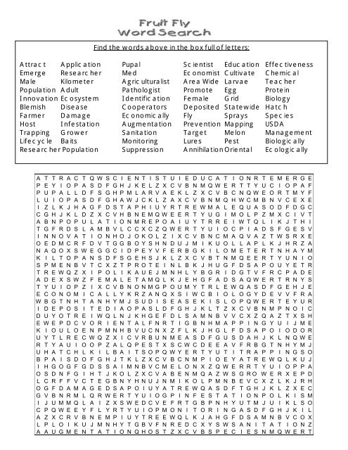 Ecosystem Word Search