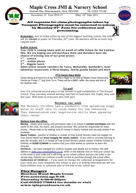 Maple Cross JMI & Nursery School