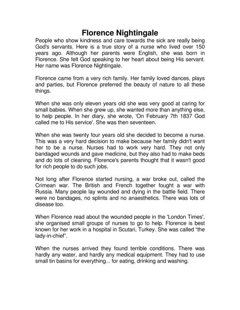 Florence Nightingale Text