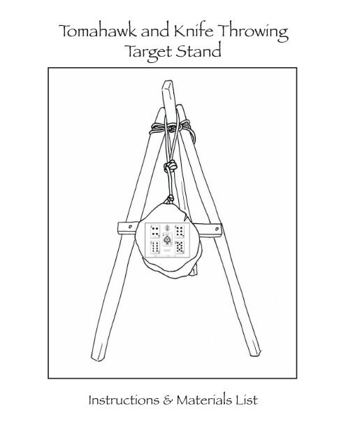 Tomahawk and Knife Throwing Target Stand