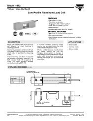 Single Point Load Cell Data Sheet - Weightech