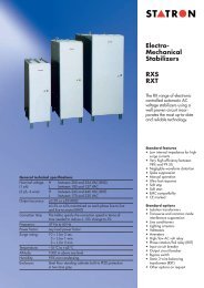 DOWNLOAD DATASHEET S2100 S2300 Industrial UPS - Statron