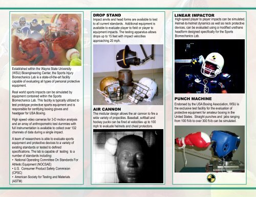 Sports Injury Biomechanics Lab - College of Engineering - Wayne ...