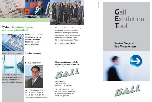 Gall Exhibition Tool