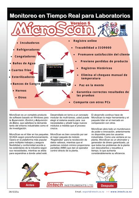 Software MicroScan SCADA para Laboratorios