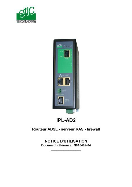 IPL-AD2 - Etic Telecom