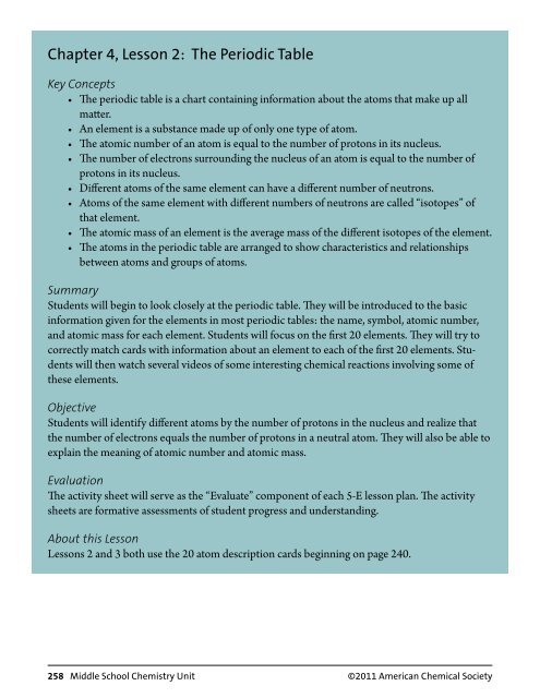 Periodic Table Lesson Middle School | Cabinets Matttroy