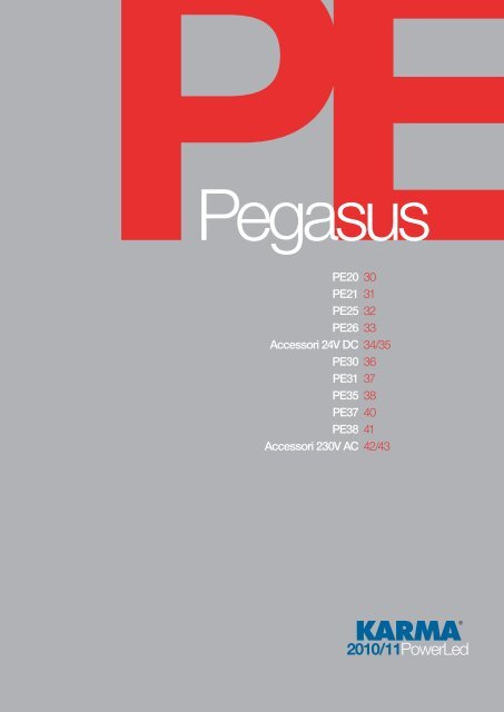 PE20 PE21 PE25 PE26 Accessori 24V DC PE30 PE31 ... - Karmaled