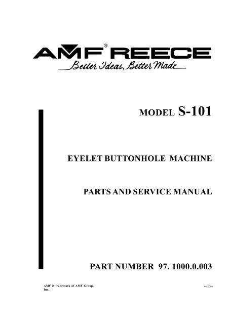 Service Manual - AMF Reece
