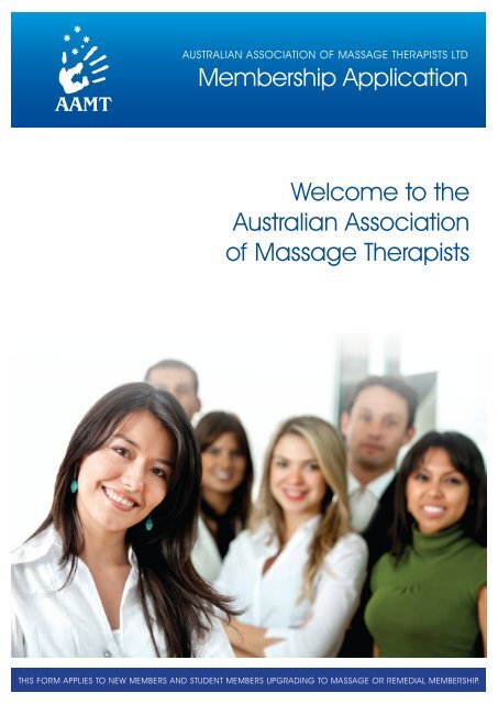 to download Membership Application Form - AAMT - Australian ...