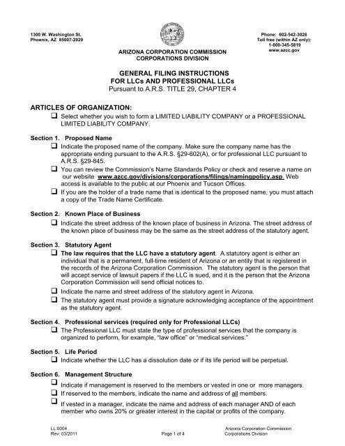 Articles Of Organization FREE Form CD 100 Articles Of Amendment Of