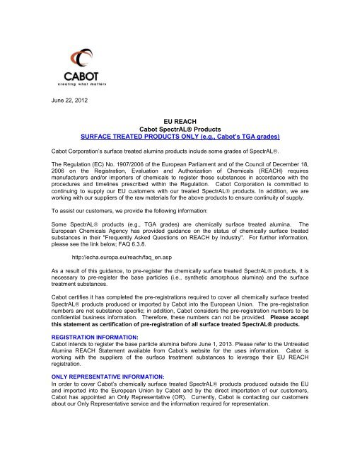 INSERT CABOT LOGO - Cabot Corporation