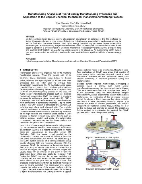 Manufacturing Analysis of Hybrid Energy Manufacturing Processes ...