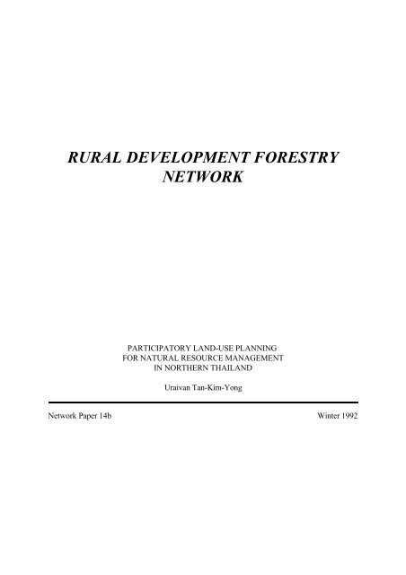Participatory Land Use Planning for Natural Resource Management ...