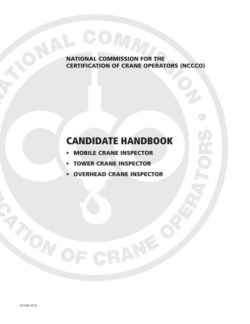 CANDIDATE HANDBOOK - NCCCO