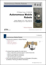 Introduction - Autonomous Systems Lab