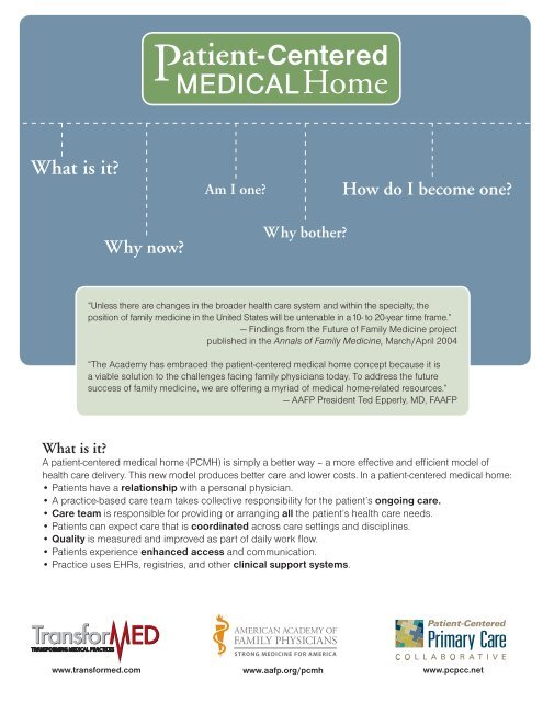 Patient-Centered Medical Home Handout - Louisiana Academy of ...