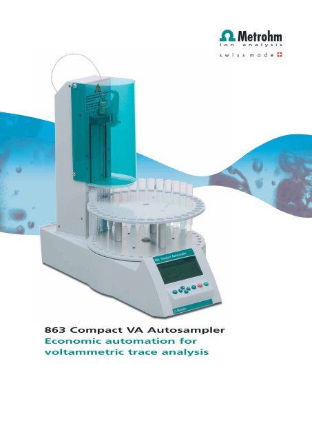 863 Compact VA Autosampler Economic automation for ...