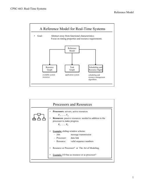 A Reference Model For Real-Time Systems - TAMU Computer ...