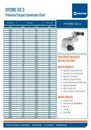 Hytorc Avanti 35 Torque Chart - Haitor