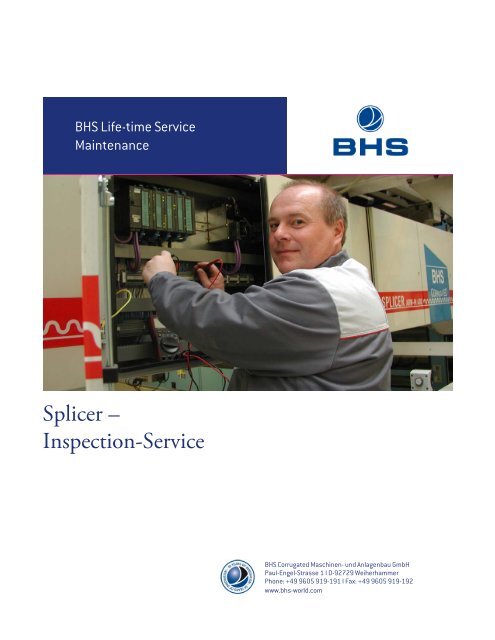 Splicer â Inspection-Service - BHS ?? Corrugated