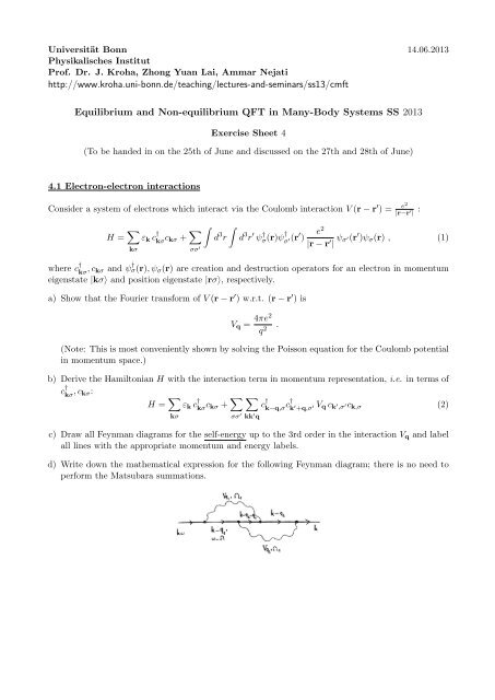 Exercise 4 - kroha.uni-bonn.de - UniversitÃ¤t Bonn
