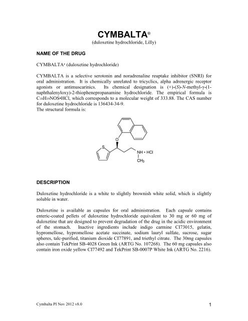 Cymbalta Magazine Ad