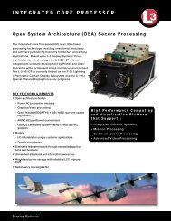 L3 Product Brochure31.indd - L-3 Communications