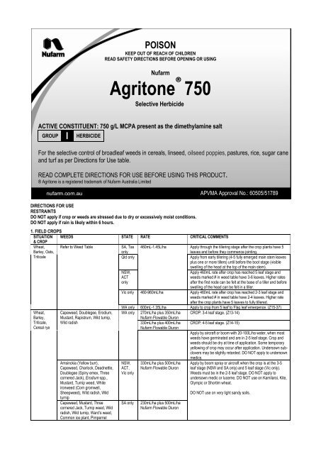 AgritoneÂ® 750